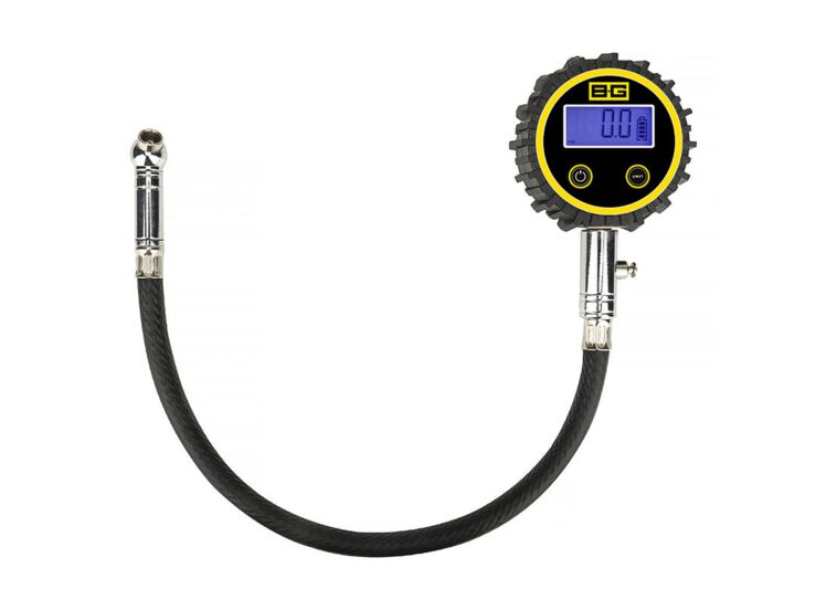 B G Racing 2.5 DIGITAL TYRE PRESSURE GAUGE 0 60 Psi Bar Kpa Kg Cm
